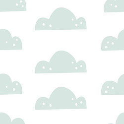 Cloud in sky seamless pattern cartoon for kid Vector Image