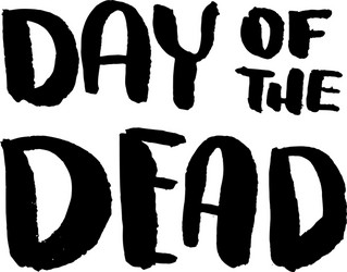 Day of the dead lettering phrase with flourish Vector Image