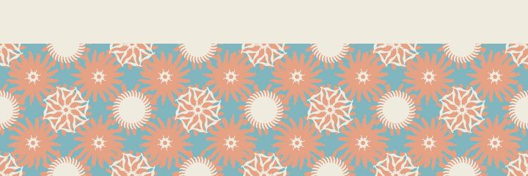 Gender neutral sunshine seamless border Royalty Free Vector