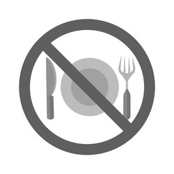 No food Royalty Free Vector Image - VectorStock
