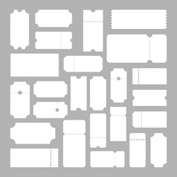 Set of templates entry tickets blank Royalty Free Vector