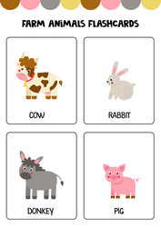 Cow Flashcards Vector Images (81)