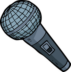 Microphone cartoon icon Royalty Free Vector Image