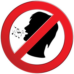 No Loud Talking Sign