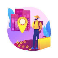 Rural migration abstract concept Royalty Free Vector Image
