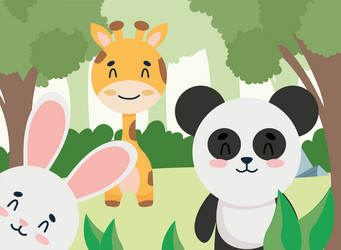 Three Pandas Vector Images (77)