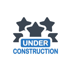 Website under construction icon Royalty Free Vector Image