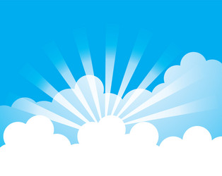 Blue sky with cloud icon Royalty Free Vector Image