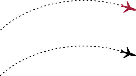 Flight route icon Royalty Free Vector Image - VectorStock