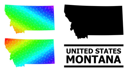 Montana State Map Vector Images (over 1,100)