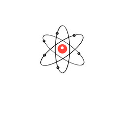 Atomic structure icon thin light regular bold Vector Image