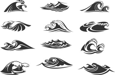 Abstract Ocean Waves Vector Images (over 66,000)