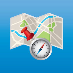 Location of place on the map design Royalty Free Vector