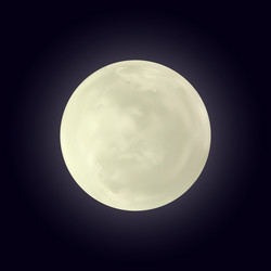 Realistic full moon Royalty Free Vector Image - VectorStock