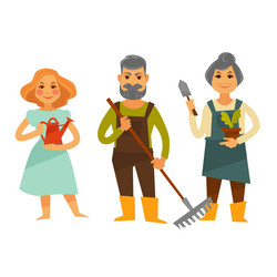 Cute boys doing carpentry work kids working Vector Image