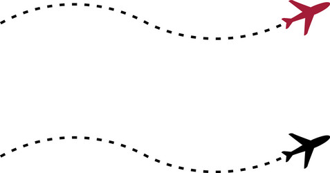 Flight route icon Royalty Free Vector Image - VectorStock