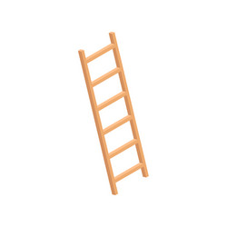 Foot step ladder safety cartoon Royalty Free Vector Image