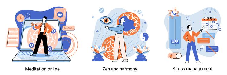 Self-management self regulation learning self Vector Image