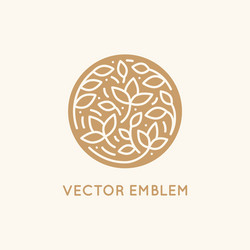 Simple and elegant logo design template in trendy Vector Image