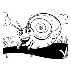 Snail Clipart Black and White Vector Images (over 450)