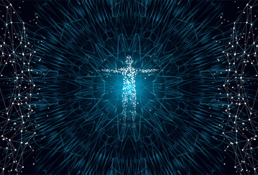 Abstract model of man Royalty Free Vector Image