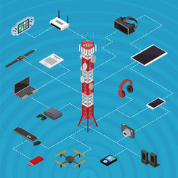 Base Station Tower Vector Images (over 380)