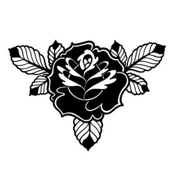 Rose graphic Royalty Free Vector Image - VectorStock