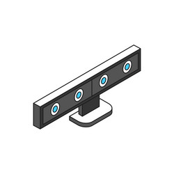 Vr location isometric composition Royalty Free Vector Image