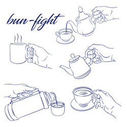 Bun Fight Vector Images (over 210)