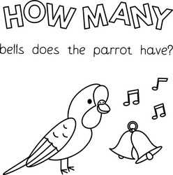 Cartoon parrot coloring book Royalty Free Vector Image