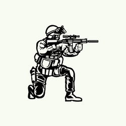 Army cartoon man soldiers in uniform military Vector Image