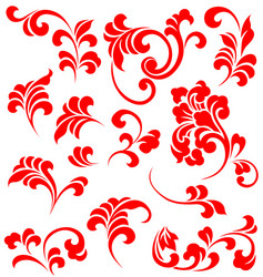 Scroll floral Royalty Free Vector Image - VectorStock