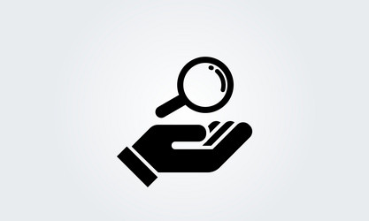 Search symbol magnifying glass icon magnifier Vector Image