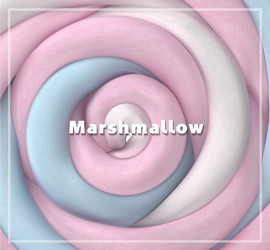 Simple sweet candy pink swirl background Vector Image