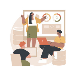 Big data conference abstract concept Royalty Free Vector