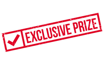 Exclusive prize rubber stamp Royalty Free Vector Image