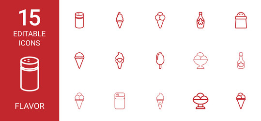 5 tasty icons Royalty Free Vector Image - VectorStock