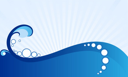 Cartoon water wave Royalty Free Vector Image - VectorStock