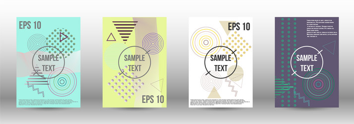 Future template with memphis elements Royalty Free Vector