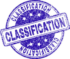Grunge textured classification stamp seal Vector Image
