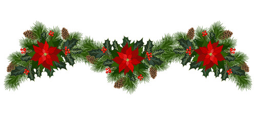 Winter holiday garland Royalty Free Vector Image