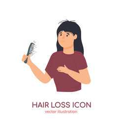 Hair problem icon Royalty Free Vector Image - VectorStock