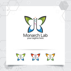 Scientist laboratory lab science landing header Vector Image