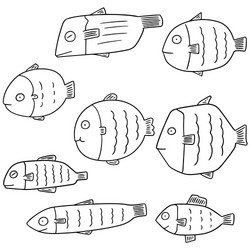 Fish Shape Outline Vector Images (over 11,000)