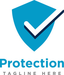 Shield protection logo icon design Royalty Free Vector Image