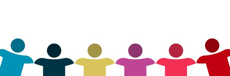 Graphic group connectingpeople connection logo Vector Image