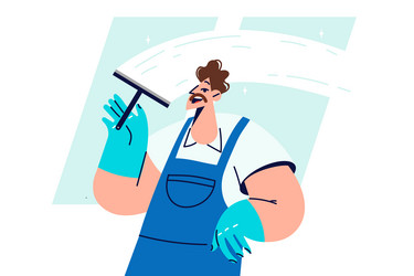 Window glass cleaner cleaning spray and squeegee Vector Image