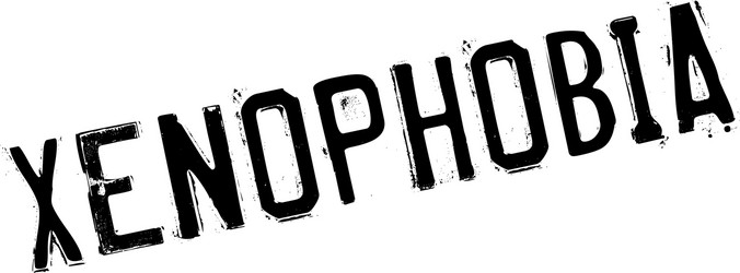 Xenophobia rubber stamp Royalty Free Vector Image