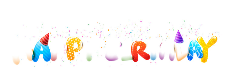 Happy Birthday Word Art Vector Images (over 2,300)