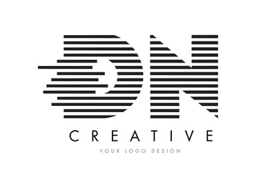 Creative colorful letters dn d n logo Royalty Free Vector